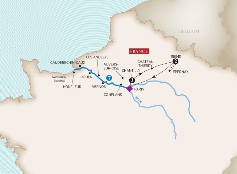 Itinerary – Paris & Normandy River Cruise, April 18-25, 2026, with ...